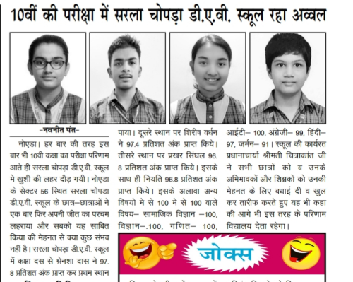 SARLA CHOPRA DAV PUBLIC SCHOOL, NOIDA